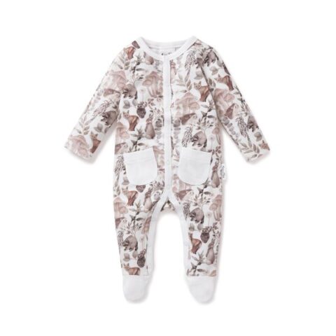Woodland Footed Onesie - Toddler Baby Co Winter Baby Clothes